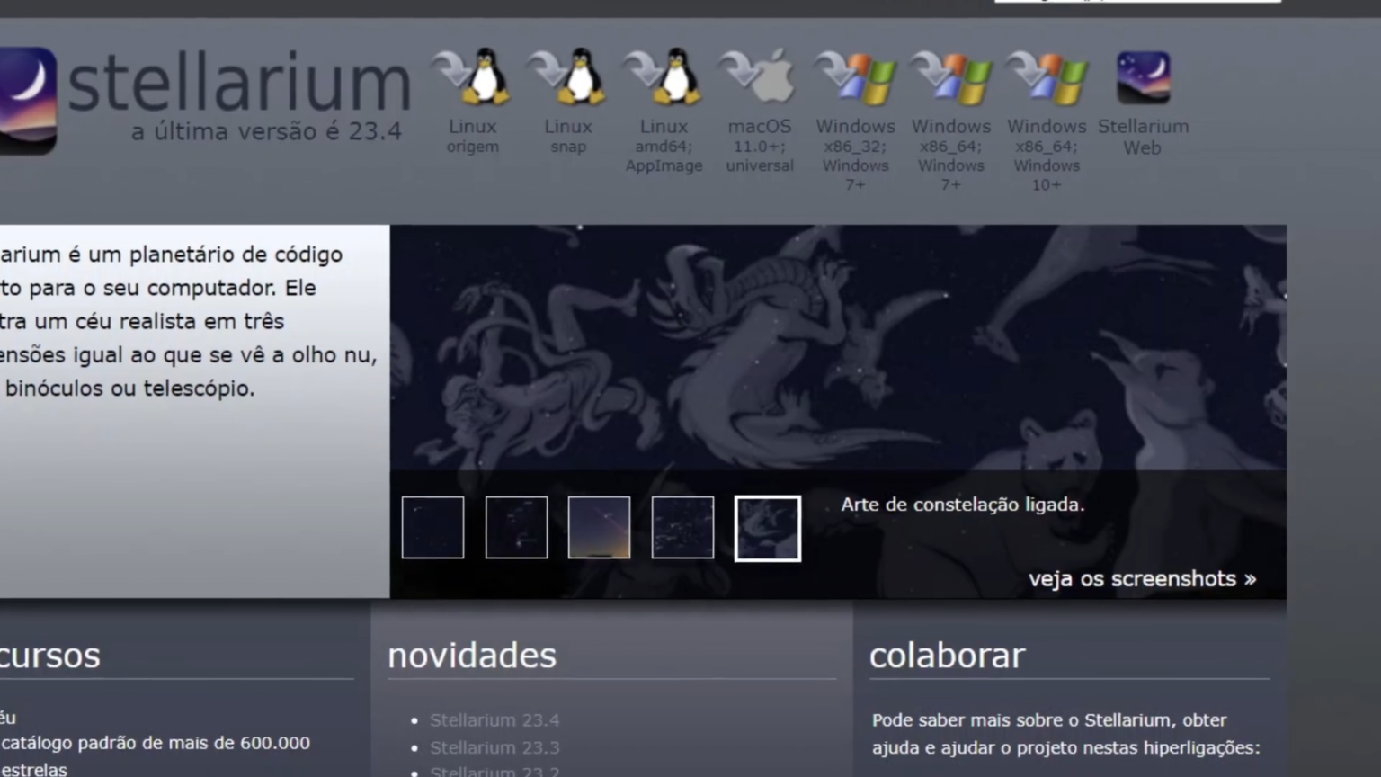 Stellarium: Introdução e Instalação – Astronuum